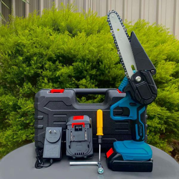 Mini Cordless Electric Chainsaw 2 FREE Batteries Serenity Living